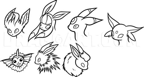 How To Draw Eeveelutions Step By Step Drawing Guide By Dawn Eeveelutions
