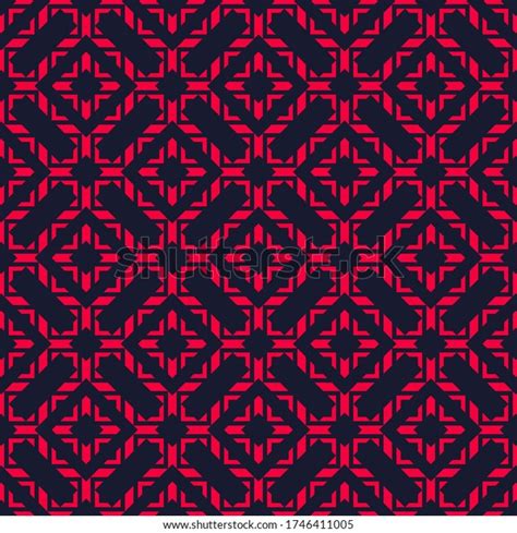 Vector Abstract Geometric Seamless Pattern Oriental Stock Vector Royalty Free 1746411005