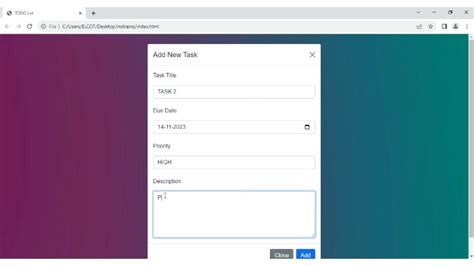 Habinavitha K On Linkedin Octanet Octanetinternship Webdevelopment Html Css Js Todolist