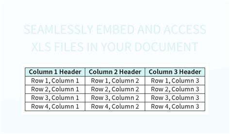 Seamlessly Embed And Access Xls Files In Your Document Excel Template