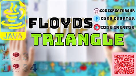 Floyds Triangle In Java Codecreatorskr Javaprogramming Youtube