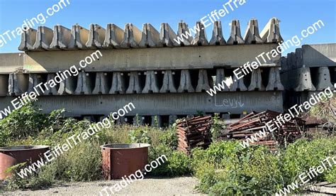 6 000lf Of Used F Shape Barrier Wall Eiffel Trading