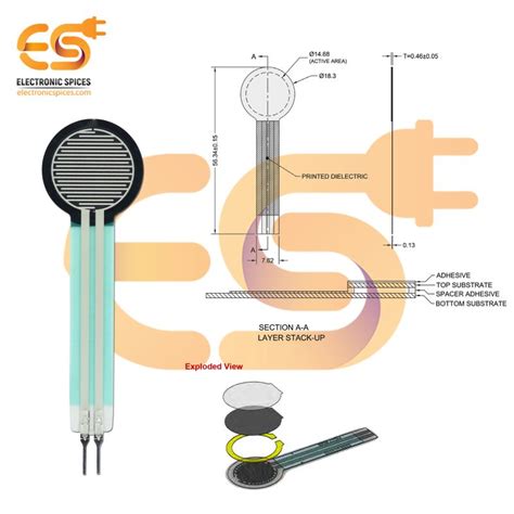 Buy Fsr402 Resistance Type Pressure Sensor For Arduino Electronic Spices