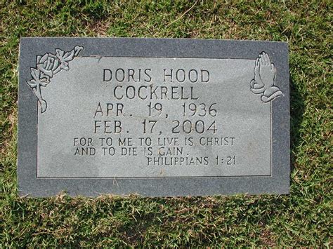Doris Joan Wilson Cockrell 1936 2004 Find A Grave Memorial