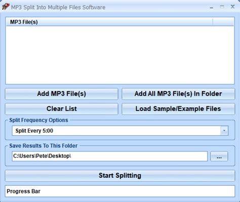MP Split Into Multiple Files Software