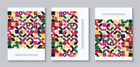 컬러 포스터 기하학적 모양 기하학적 그래픽을 갖춘 현대적인 전단지 기하학적 그리드 배너 템플릿 밝은 프레젠테이션 그림 이불에
