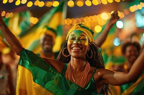 자메이카 독립의 날 식민지 지배로부터의 해방을 축하하는 축제 문화 행사 주권을 향한 여정에 대한 반성 프리미엄 Ai