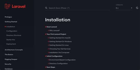 the laravel docs now supports dark mode laravel news