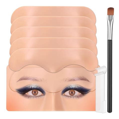 Atomus 3d Silicone Eye Face Makeup Practice Board Reusable Removable Microblading
