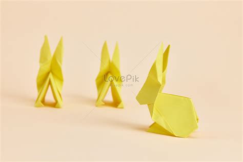 다채로운 종이 접기 토끼 사진 무료 다운로드 Lovepik
