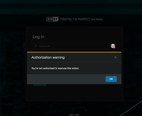 Eset Inspect Web Console Logging Out And Authorization Warning Eset