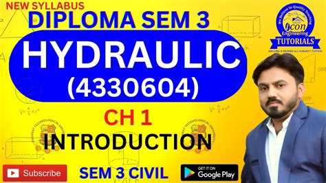 Diploma Sem 3 Hydraulic 4330604 Ch 1 Diploma Hydraulic Imp For