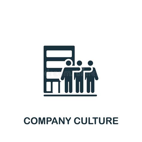 Company Culture Icon Monochrome Simple Recruitment Icon For Templates