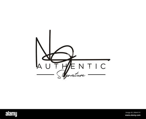 NO Signature Logo Template Vector Stock Vector Image Art Alamy