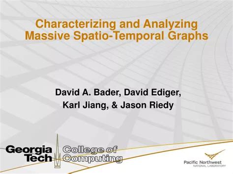 Ppt Characterizing And Analyzing Massive Spatio Temporal Graphs Powerpoint Presentation Id
