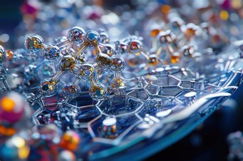 Exquisite Display Of Molecular Structures On A Reflective Surface During A Scientific