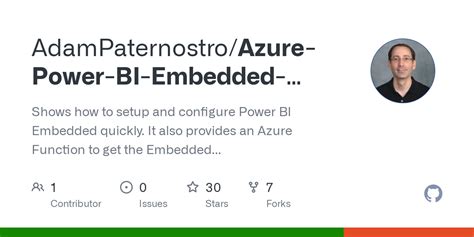 Github Adampaternostroazure Power Bi Embedded Sample Shows How To
