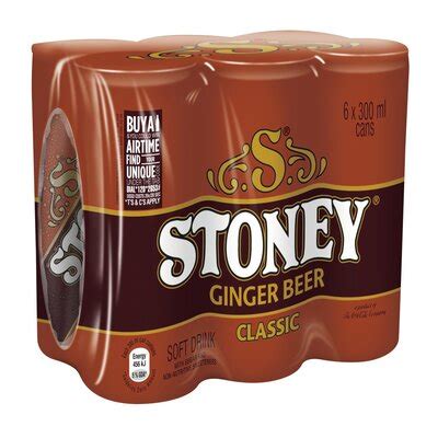 Stoney Ginger Beer 300ml X 6 Pnp