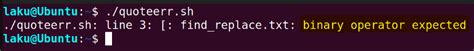 Solved “binary Operator Expected” Error In Bash Linuxsimply