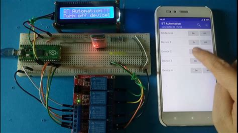 Raspberry Pi Pico Bluetooth Home Automation Demo Micropython Youtube