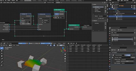 Geometry Nodes Test Vertex Groups And Instancing