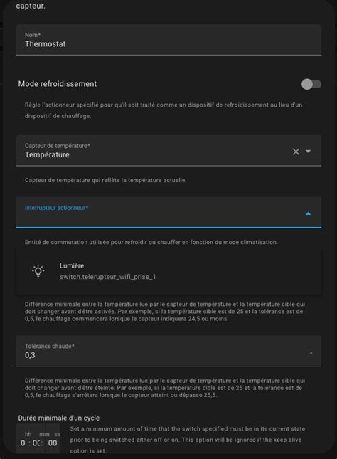 Thermostat Zigbee Switch Not Selectable Configuration Home