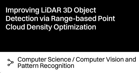Improving Lidar 3d Object Detection Via Range Based Point Cloud Density