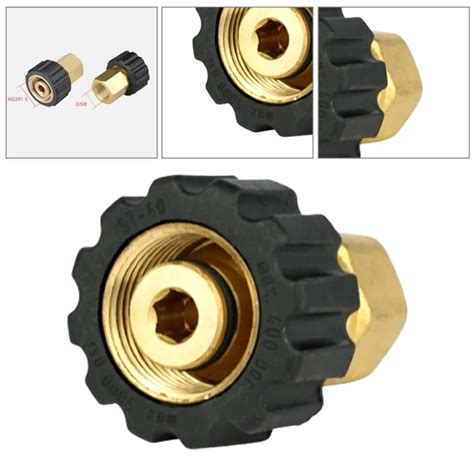 อะแดปเตอร์สเปรย์5000 Psi อุปกรณ์เสริมทองเหลืองเครื่องฉีดน้ำแรงดันสูง Th