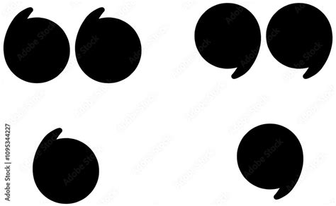 기호 특수기호 큰따옴표 작은따옴표 따옴표 따옴표 아이콘 기호 문장부호 일러스트 Stock Illustration Adobe Stock