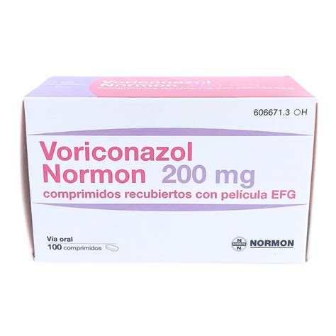 Voriconazol Normon 200 Mg X Caja Con 10 Blister 100 Comprimidos