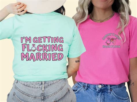 Flamingo Bachelorette Party Shirts Lets Flocking Party Lets Getting