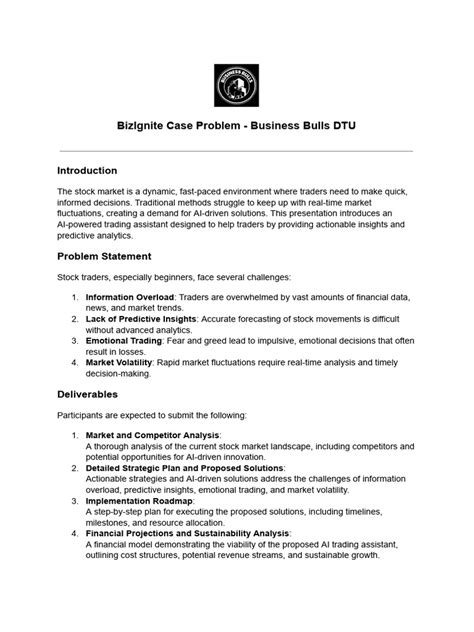 Case Statement Dtu Pdf Artificial Intelligence Intelligence Ai And Semantics