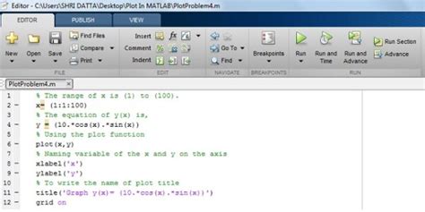 How To Plot MATLAB Graph Using Simple Functions And Code