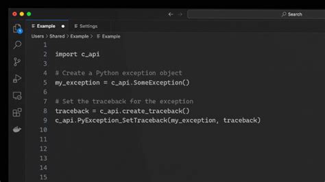 Basic Example Of Tracebacktracebackexceptiontext In Python