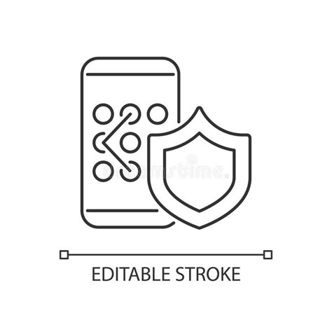 Phone Unlock Linear Icon Stock Vector Illustration Of Smart 231529115