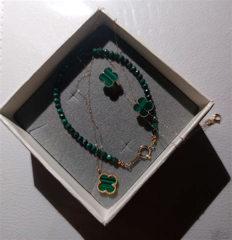 Malachite Vca Set Luxury Accessories On Carousell