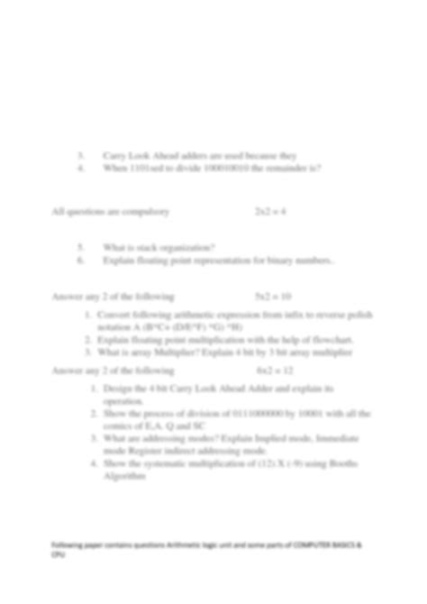 SOLUTION Computer Organization Architecture Studypool