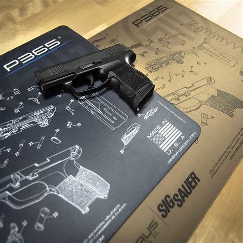 Hellcat Pro Gun Cleaning Mat Schematic Exploded View Diagram Compa