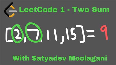 Leetcode 1 Two Sum Brute Force Hash Map 3 Solutions Youtube