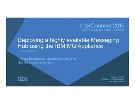 Building A Highly Available Messaging Hub Using The Ibm Mq Appliance Pdf