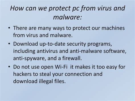 Virus And Malware Presentation PPTX