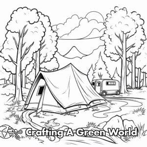 Camping Coloring Pages Free And Printable