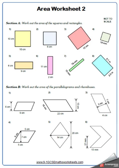 Area And Perimeter Of Quadrilateral Worksheet