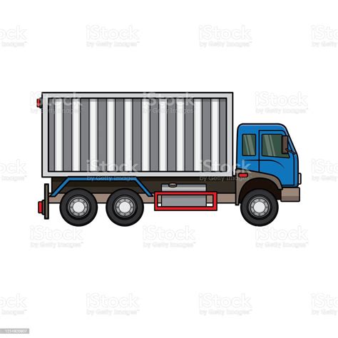 아이 색칠 활동 워크 시트 통합 문서를 색칠 흰색 배경에 고립 된 트럭의 벡터 그림 거리에 대한 스톡 벡터 아트 및 기타 이미지 거리 교육 교통수단 Istock