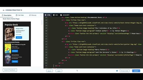 Html Css Website Integration Coding Practice 12 Nxtwave Ccbp 40 Youtube