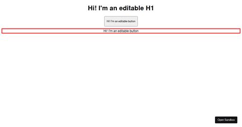 Editable Components Codesandbox