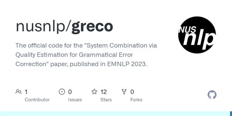Github Nusnlpgreco The Official Code For The System Combination