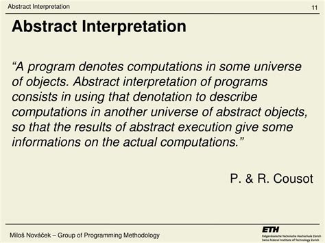 Ppt Abstract Interpretation Framework For Verifying Software