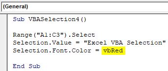 Vba Selection How To Use Vba To Select An Excel Range With Examples