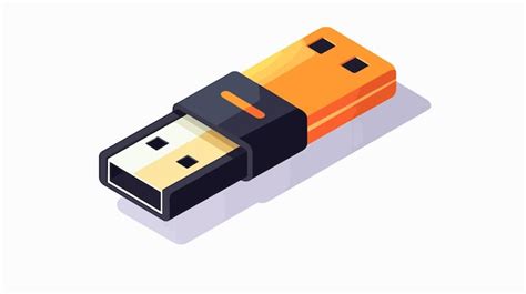 Usb Connection Technology Vector Isolated On White Background Premium Ai Generated Vector